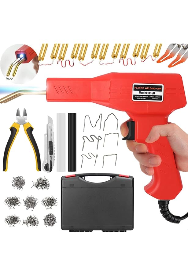 DIY Plastic Repair Plastic Welding Kit With 800 Staples - Hot Stapler ...