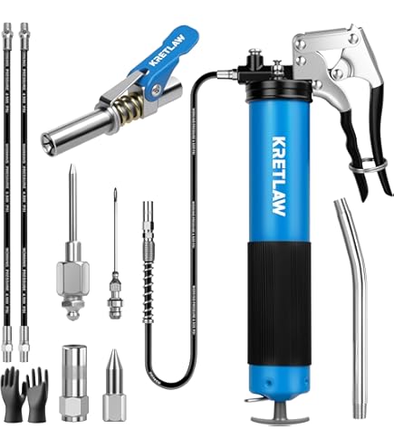 Salt Gun Thorstone Grease Gun Kit, 7000PSI Heavy Duty Pistol Grip ...