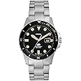 Amazon.co.jp: [フォッシル] Watch Fossil Blue FS5952 メンズ Silver 正規輸入品 : ファッション