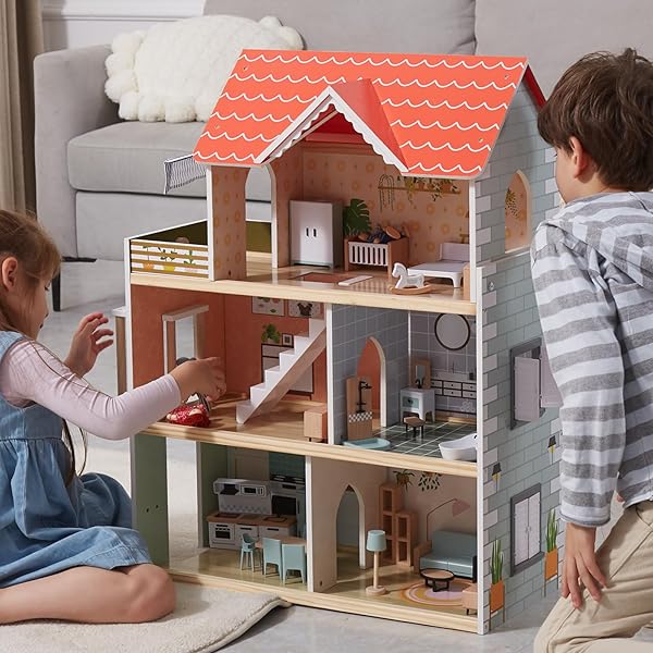 Hape Little Room Pretend Play Wooden Doll House Furniture