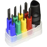 Amazon.co.jp: アネックス(ANEX) ドライバーセット 電工グリップ ヒートン回し付 8本組(+0/+1/+2/-2.5/-5. ...