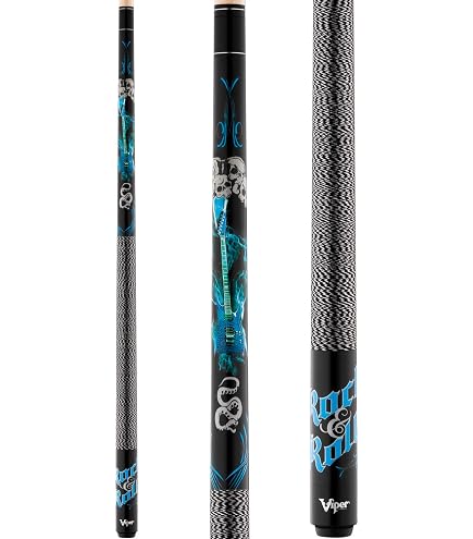 Low Deflection Pool Cue Viper Underground 58 Inch 2-Piece Billiard Cue ...