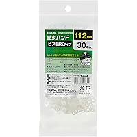 Amazon.co.jp: エルパ (ELPA) 結束バンド 110mm ビス固定タイプ 引張強度/8.1kg 30本入 ホワイト KBN-N110030(WH): DIY・工具・ガーデン