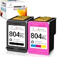 Amazon.co.jp: HP 804 XL リサイクルインク 804 XL (ブラック 増量 + カラー 増量） 2個セット残量表示付 ...