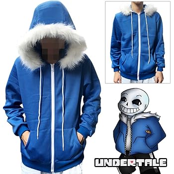 Amazon | アンティーク Undertale sans サンズ ジャケット ブルー ジャケット コスプレ用 (L) | コスプレ・仮装 通販