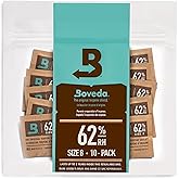 Boveda 62% Humidor Packets - 2 Way Humidity Control Packs- Size 4-10 ...