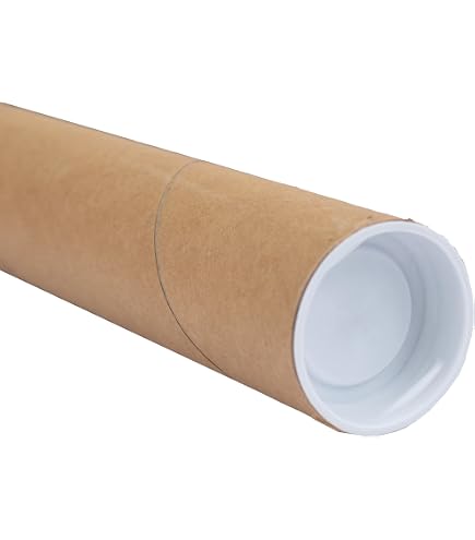 10 Pack Mailing Tubes 330x50mm 10 Pack A3 Postal Poster Tubes With End ...