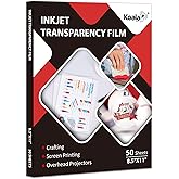 Octago Inkjet Transparency Paper (100% Clear) for Printers, Color ...