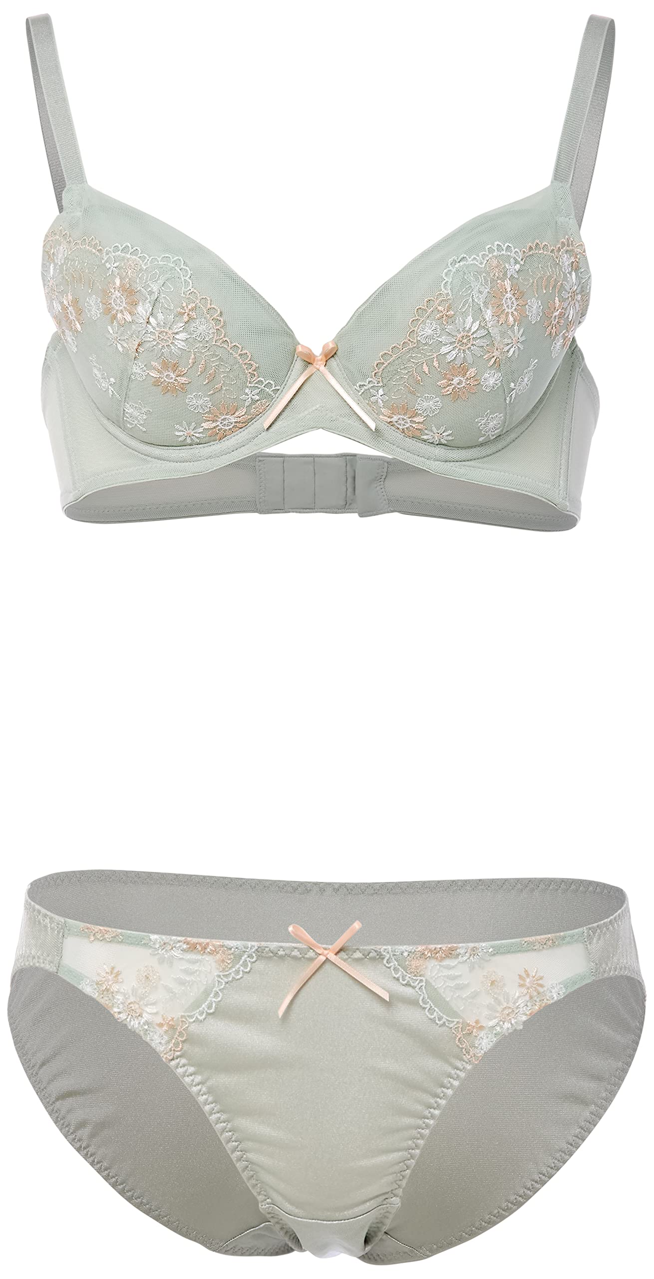 デイリーAMOSTYLE 寄せブラ ブラ&ショーツセット6 M015(アイボリー) E65/M | ファッションレビューと製品