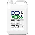 Amazon.co.jp: ECOVER(エコベール)エコベールゼロ 食器用洗剤 詰め替え用 5000ml 大容量 業務用 無香料 無着色 肌に優しい 植物由来 : ドラッグストア