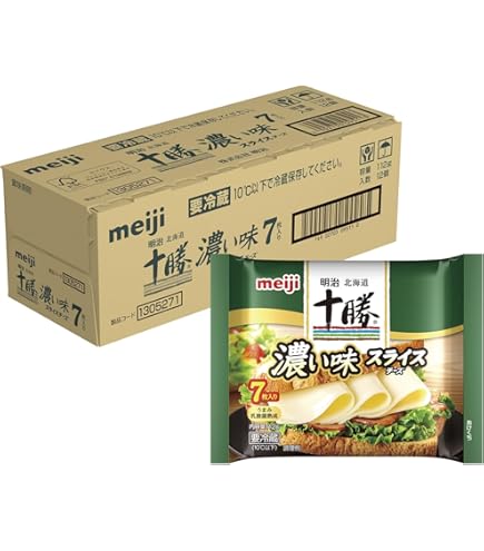 Amazon | 明治(乳製品) 北海道十勝とろけるスライスチーズ濃い味7枚