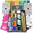 Bowitzki Professional Face Painting Kit for Kids Adults 12 x 10gm Face ...