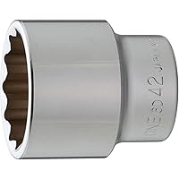 Amazon | トネ(TONE) ソケット(12角) HP6D-42 差込角19.0mm(3/4") 二面幅42mm | DIY・工具・ガーデン