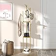 Medla Metal Coat Stand: Heavy Duty Coat Stand Hall Tree Free Standing ...