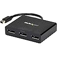 Amazon.co.jp: StarTech.com 3ポートMSTハブ Mini DisplayPort - 3x DsiplayPort マルチモニタースプリッタ 4K対応 Windows ...
