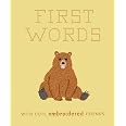 First Words with Cute Embroidered Friends: A Padded Board Book for ...