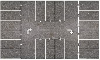 Amazon | 1/64 CXBS-C064-005a 421x251mm 駐車場 コレクションケースX用ベースシール | ミニカー・ダイキャストカー | ホビー
