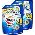 Amazon | デカラクサイズ アタック抗菌EX 2900g ×2個 洗濯洗剤 液体 つめかえ用 スプラッシュクリアの香り | ノーブランド品 | 液体洗剤