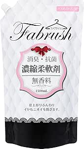 Amazon | fabrush(ファブラッシュ) 柔軟剤 無香料 詰替 大容量 1500ml | addgood(アドグッド) | 柔軟剤