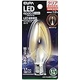 Amazon | エルパ (ELPA) シャンデリア LED電球 照明 E17 設計寿命:30000h クリア電球色相当 LDC1CL-G-E17-G327 | エルパ(ELPA) | LED ...