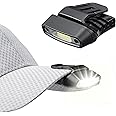 Amazon.co.jp: イーサプライ キャップライト LED 帽子ライト 充電式 防水IPX6 クリップ式 明るさ3段階 赤 白 150ルーメン 角度調整 モーションセンサー コンパクト ...