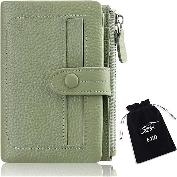 Amazon | [F.ZH] 二つ折り財布 レディース 短財布 本革製 小銭入れ付