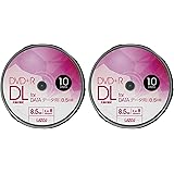 Amazon.co.jp: Lazos DVD+R DL 8.5GB for DATA 2.4-8倍速対応 1回記録用 ホワイトワイド印刷対応 10枚組 スピンドルケース入 L-DDL10P ...