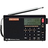 Amazon.co.jp: RADIWOWで作る SIHUADON R108 小型短波ラジオ BCLラジオ ポータブル 高感度受信 FM/AM ...