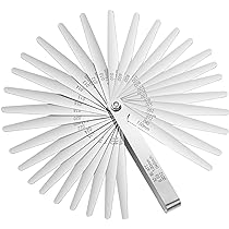 Feeler Gauge Metric Precision Brand 78905 Plastic Thickness Gage Fan ...