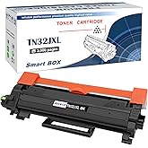 Amazon.co.jp: 【横トナ】ブラザー(Brother)用 TN32JXL モノクロ/ブラック 2本セット 互換トナーカートリッジ ＜残量表示対応＞ ＜プリンター本体の負担を大幅に軽減 ...