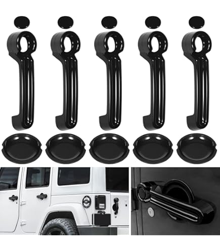 2007-2018 JK Unlimited Accessories Jimen 34-Piece Black Hinge Cover Set ...