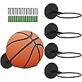 5 Pack Metal Ball Holder Wall Mounted Ball Storage Universal Ball Rack ...