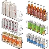 mDesign Large Plastic Kitchen Pantry Cabinet, Refrigerator or Freezer ...