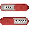 Amazon | Open Closed Sliding Sign (Red) | 標識・サイン | 文房具・オフィス用品