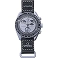 Amazon.co.jp: EARTH PHASE スウォッチ コラボ 正規品 箱 ショッパー付き Speedmaster モデル ミッション ...