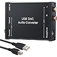 Amazon.co.jp: LiNKFOR USB DAC 音声変換機 USB入力 光 同軸 RCA 3.5mmヘッドフォン出力 USBサウンドカード USBケーブル付属 Windows XP ...