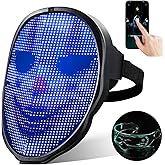 MEGOO Led Mask with Bluetooth Programmable App,Shining Led Light Up ...