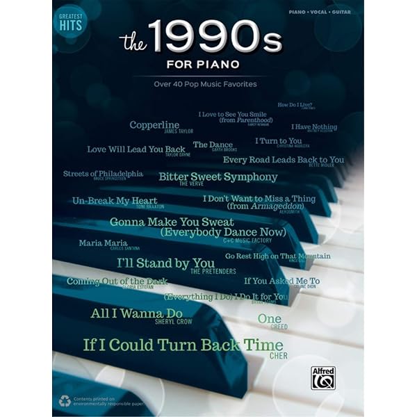 Vh1 100 Greatest Songs Of The 90s Piano Sheet Music Guitar