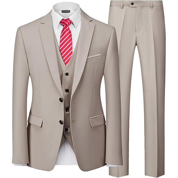 Amazon.co.jp: EastSide メンズ 3ピーススーツ スリムフィット 2ボタン