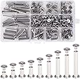 Witlans Chicago Binding Screws Assorted Kit,90 Sets 304 Stainless Steel ...