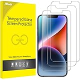 JETech Full Coverage Screen Protector for iPhone 14 Plus 6.7-inch, 9H ...