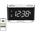 Clock Radio, Alarm Clock with APP Control, Large LED Display, FM Radio ...