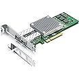 Amazon | 10Gtek 10Gb PCI-E NICネットワークカード, Broadcom BCM57810Sチップ実装, デュアルSFP +ポート, PCI Express ...