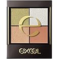 Amazon.co.jp: excel(エクセル) リアルクローズシャドウ CX04（ドロップショルダー）ニュアンスカラー アイシャドウパレット 4色カラー 3つの質感（ツヤ・ラメ・マット ...