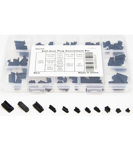 Usb Port Covers 44-Piece Silicone Dust Plug Kit - Protect Your PC Ports ...