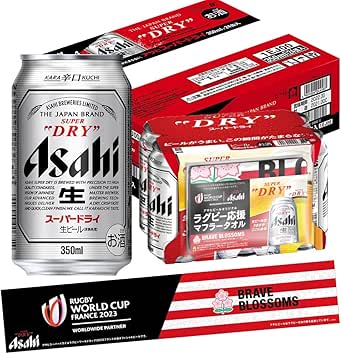Amazon.co.jp: 【贈り物/ラグビー応援マフラータオル付】アサヒスーパードライ [ ビール 350ml×24本 ] : 食品・飲料・お酒