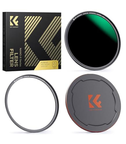 Amazon | K&F CONCEPT 82mm 磁気アダプターリング+CPL+ND8+ND64+