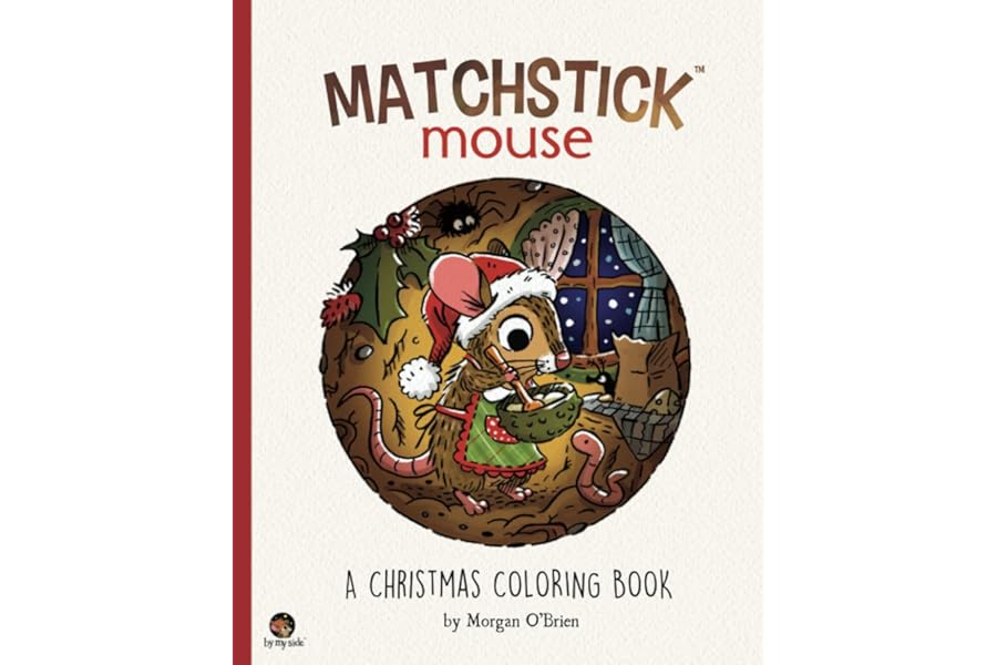 【本要約】 Matchstick Mouse A Christmas Coloring Book - Learning happiness