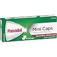Panadol Mini Caps with Paracetamol for Pain Relief, 16 Mini Capsules ...
