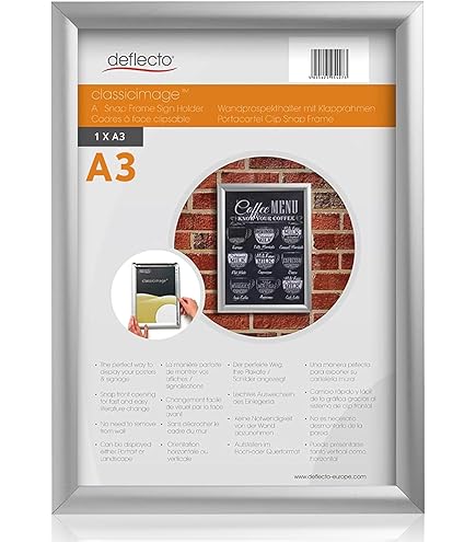 10 Panel 20 Pocket Flip Chart Wall Mounted A3 Poster Flip Book Display ...